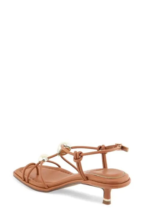 KENNETH COLE Gemma Kitten Heel Sandal - Tan