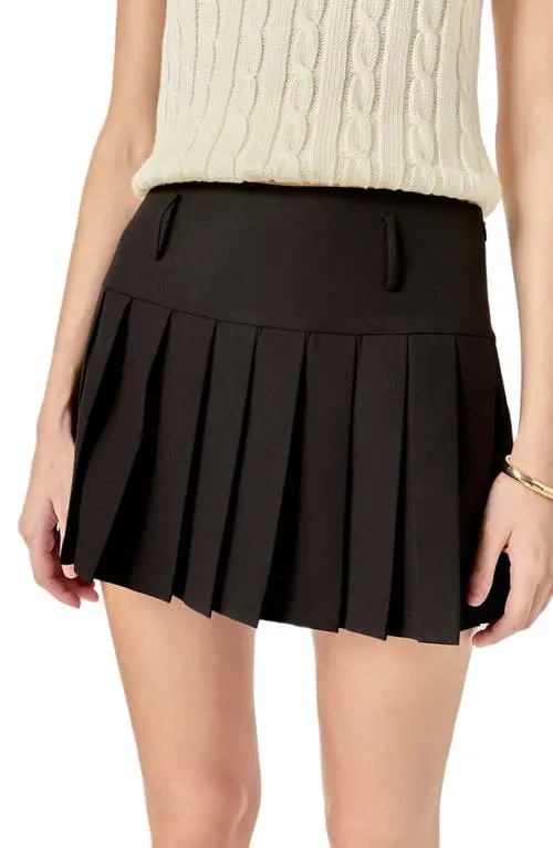 English Factory Belted Pleated Skort