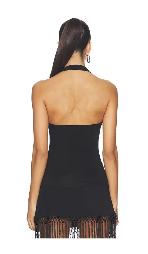 GEEL Isabelle Halter Top - Black