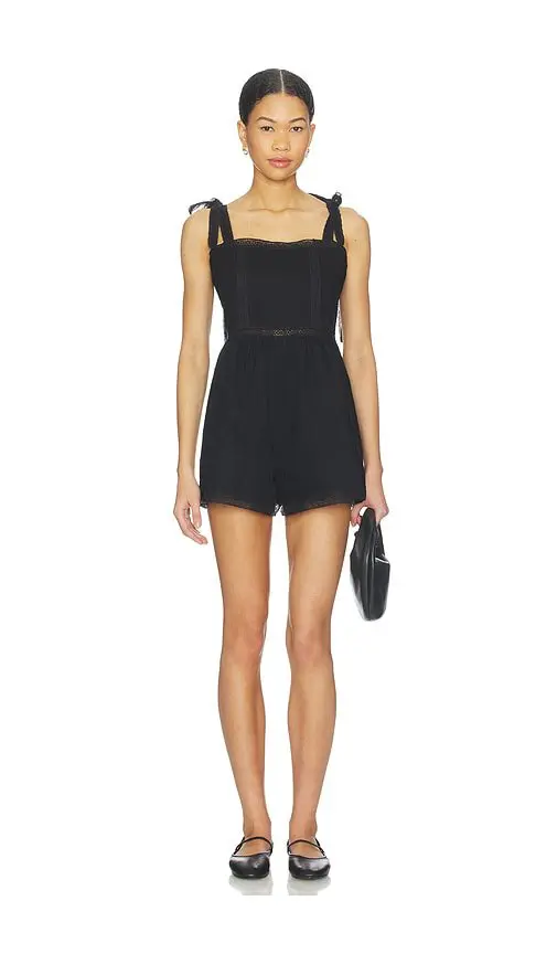 Faithfull The Brand Emilia Playsuit - Black