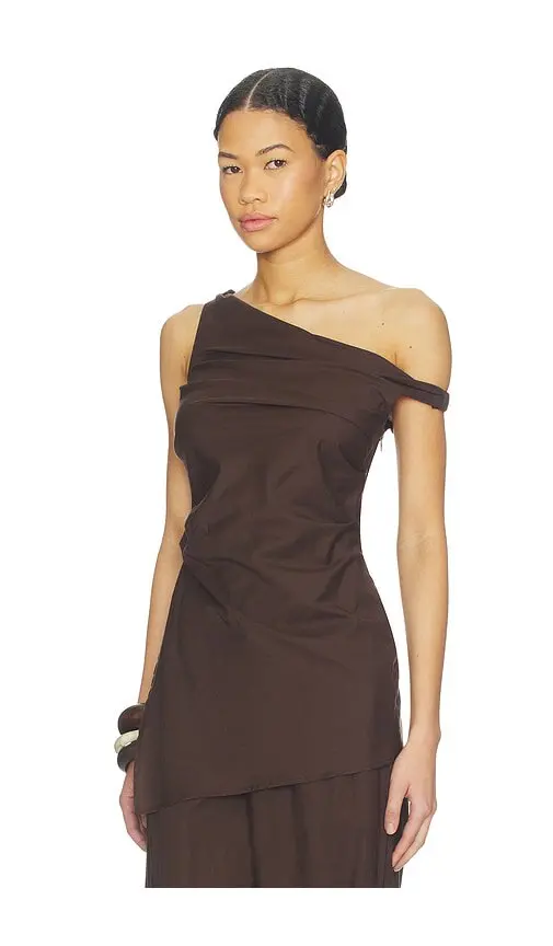 Faithfull The Brand Cosima One-shoulder Top