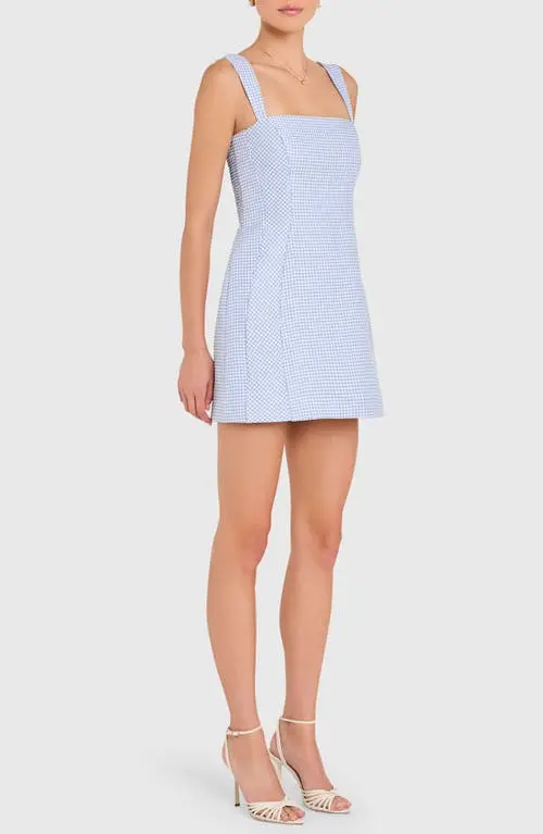 Amanda Uprichard Andreina Houndstooth Mini Dress