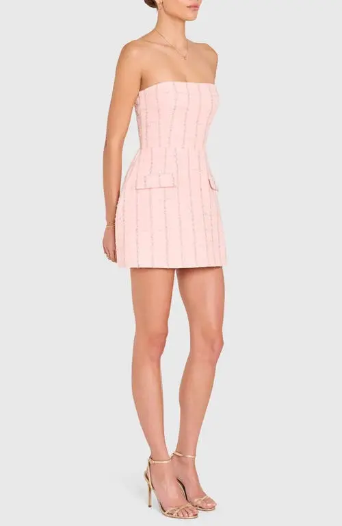 Amanda Uprichard Metallic Plaid Cocktail Romper