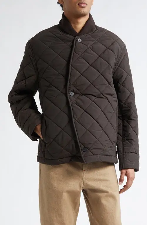 Jacquemus The Bastide Quilted Jacket - Dark Brown