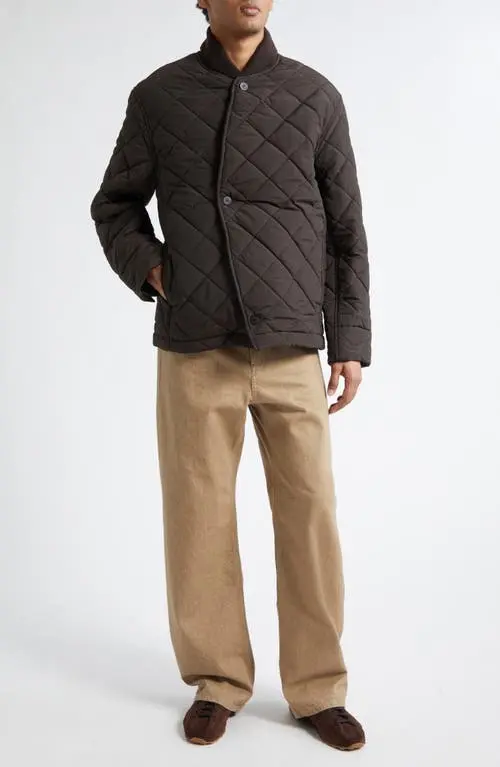 Jacquemus The Bastide Quilted Jacket - Dark Brown