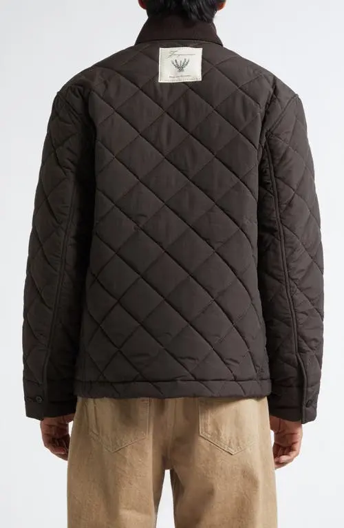 Jacquemus The Bastide Quilted Jacket - Dark Brown
