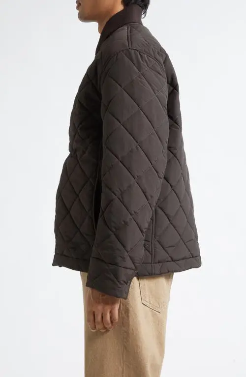 Jacquemus The Bastide Quilted Jacket - Dark Brown