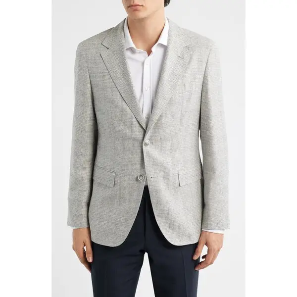 BOSS Regular Fit Silk & Wool Sport Coat