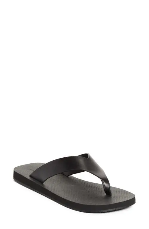 THE ROW Dune Classic Ginza Flip Flop - Black