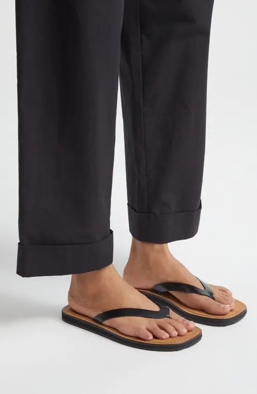 THE ROW Dune Classic Ginza Flip Flop - Black