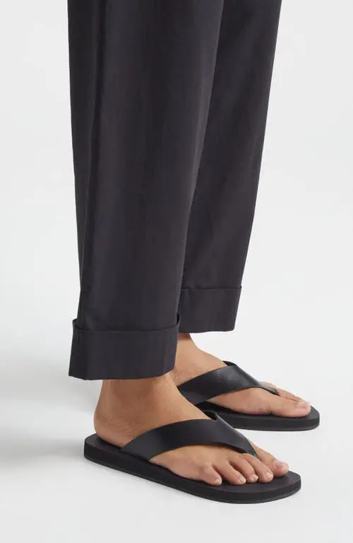 THE ROW Dune Classic Ginza Flip Flop - Black