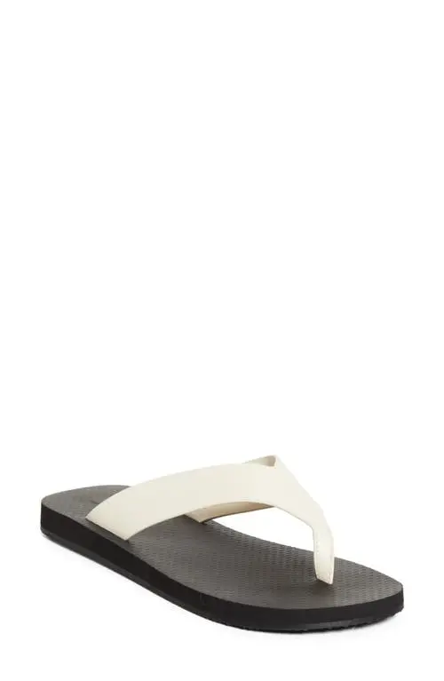 THE ROW Dune Classic Ginza Flip Flop - Ivory/black