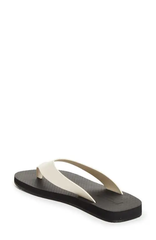 THE ROW Dune Classic Ginza Flip Flop - Ivory/black