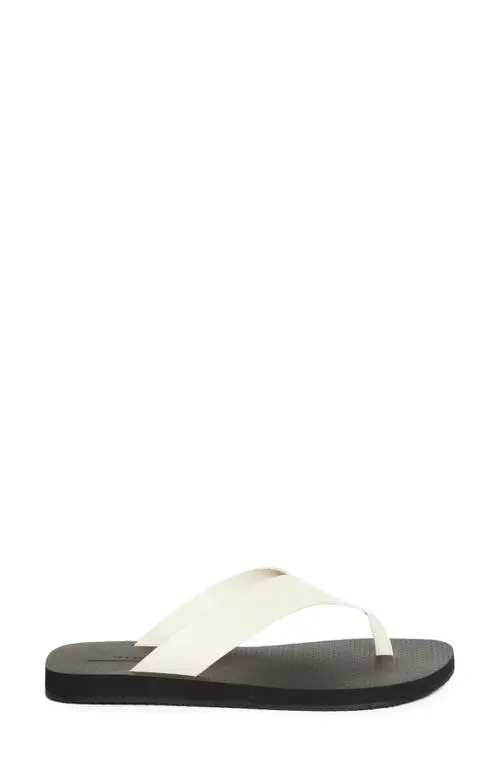 THE ROW Dune Classic Ginza Flip Flop - Ivory/black
