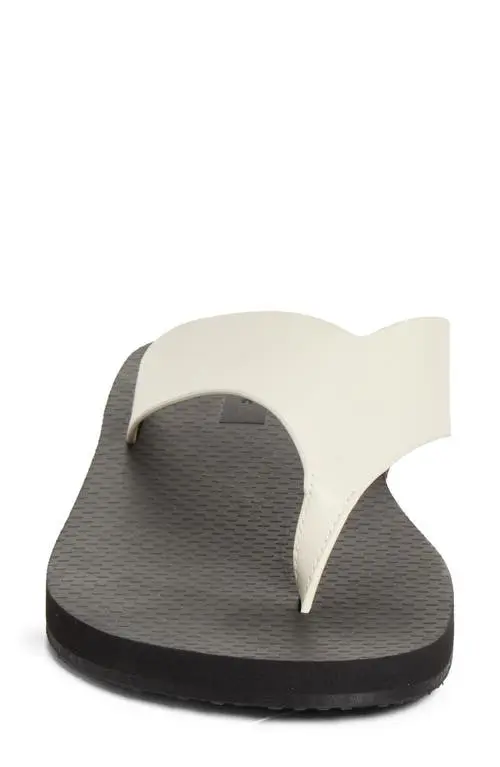 THE ROW Dune Classic Ginza Flip Flop - Ivory/black
