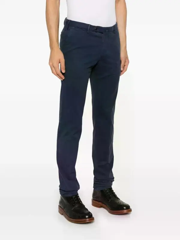 PT TORINO Slim-cut Chino Trousers - Blue