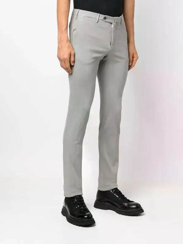 PT TORINO Mid-rise Skinny Trousers - Grey