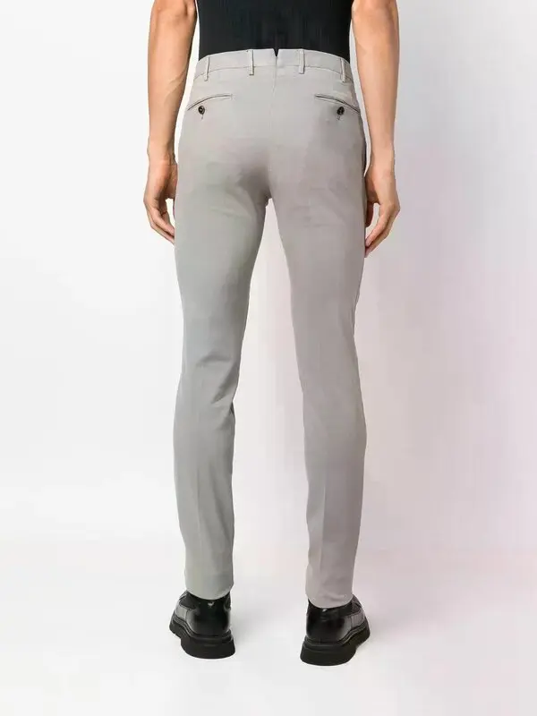 PT TORINO Mid-rise Skinny Trousers - Grey