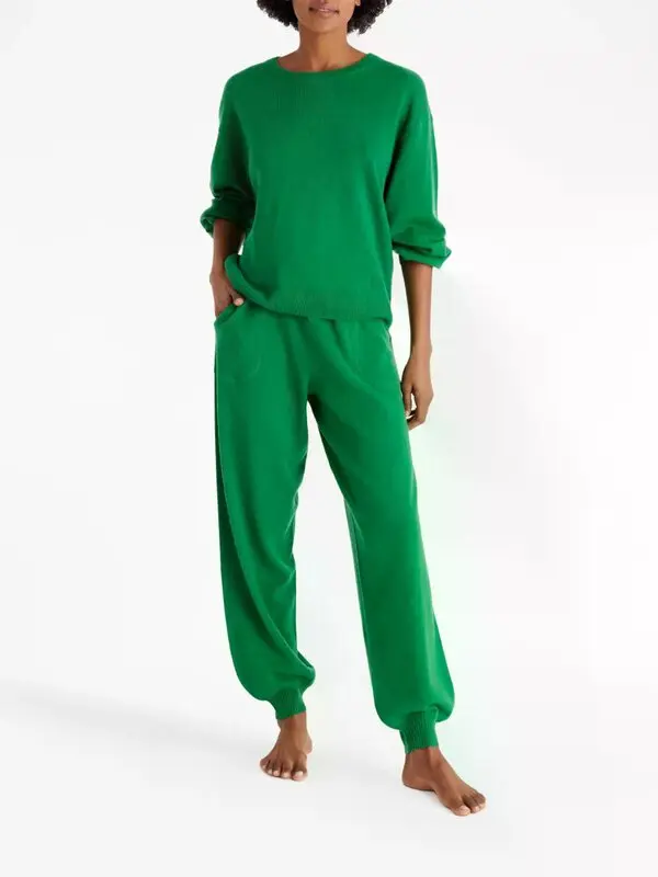 ERES Star Knitted Track Pants - Green