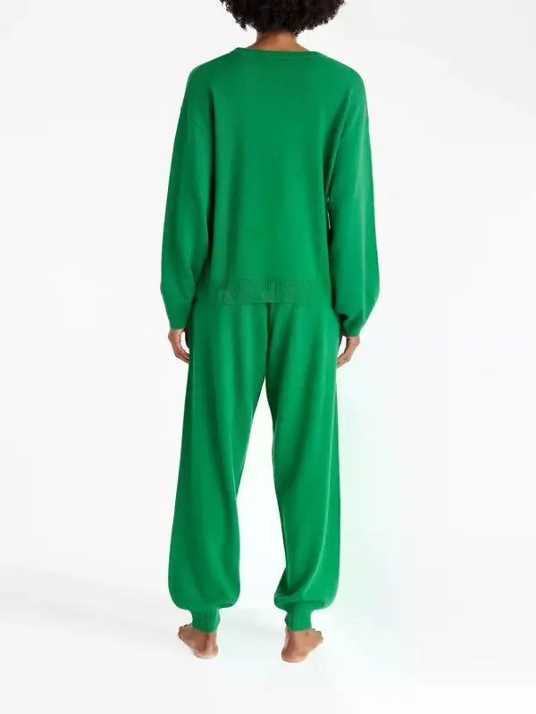 ERES Star Knitted Track Pants - Green