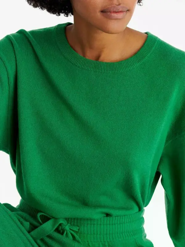 ERES Star Knitted Track Pants - Green