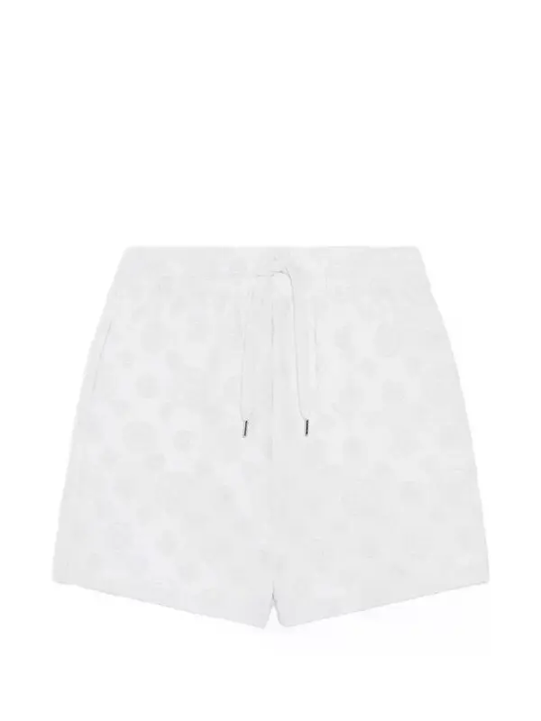 Casablanca Monogram Cotton Shorts - White