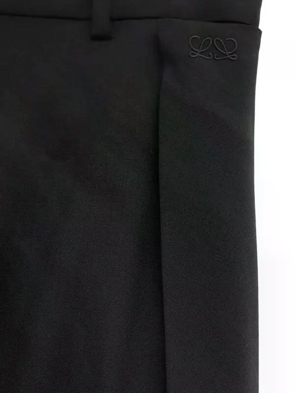 Loewe Pleated Asymmetric Trousers