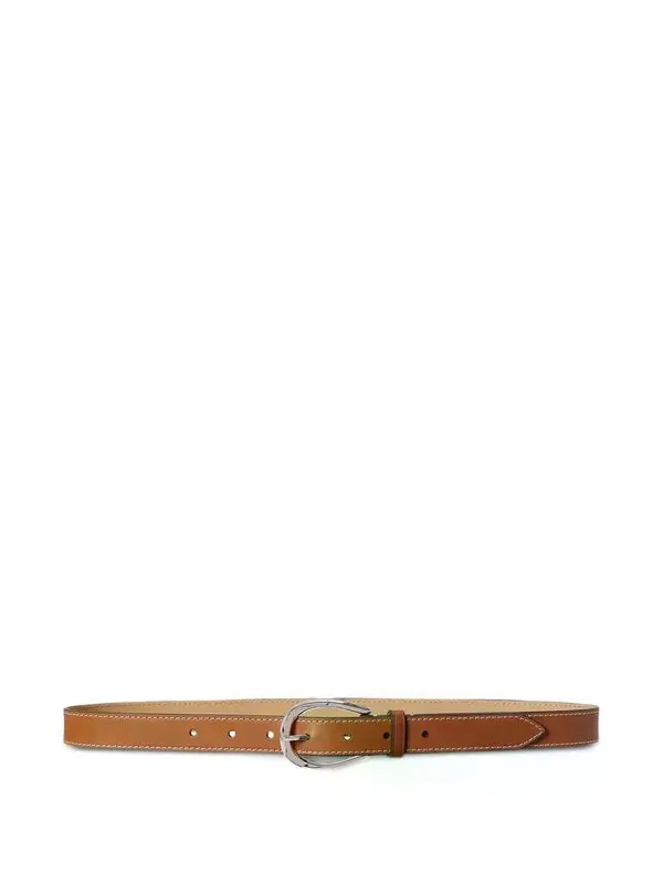 Polo Ralph Lauren Stirrup Leather Belt - Neutrals