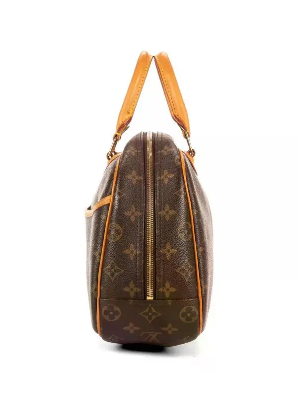 LOUIS VUITTON Trouville Monogram Top-handle Tote Bag - Brown