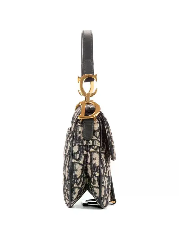 Dior Saddle Oblique Shoulder Bag - Blue