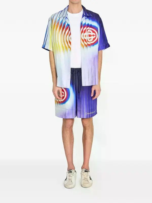 Casablanca Shockwave Silk Shirt - Blue