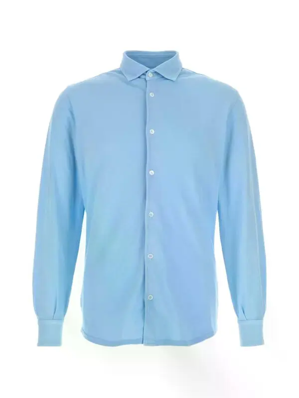 Fedeli Piqué Shirt - Blue