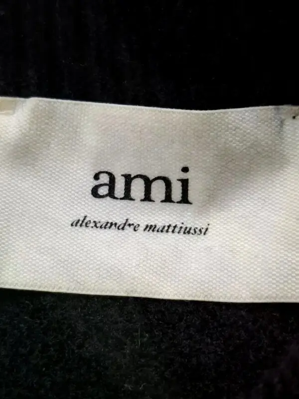 AMI Paris Crew-neck Logo-detail Sweater