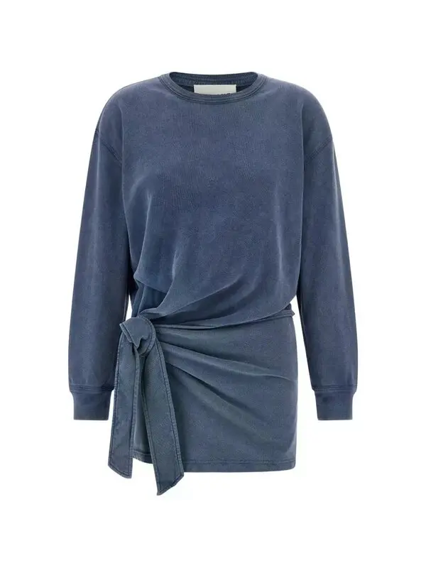 MARANT ETOILE Zae Wrap-style Sweat Dress