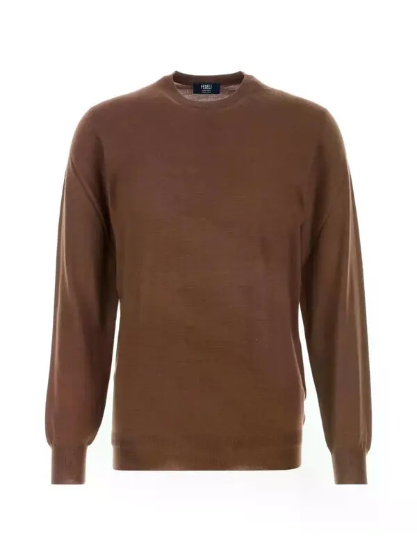 Fedeli Wool Sweater - Brown
