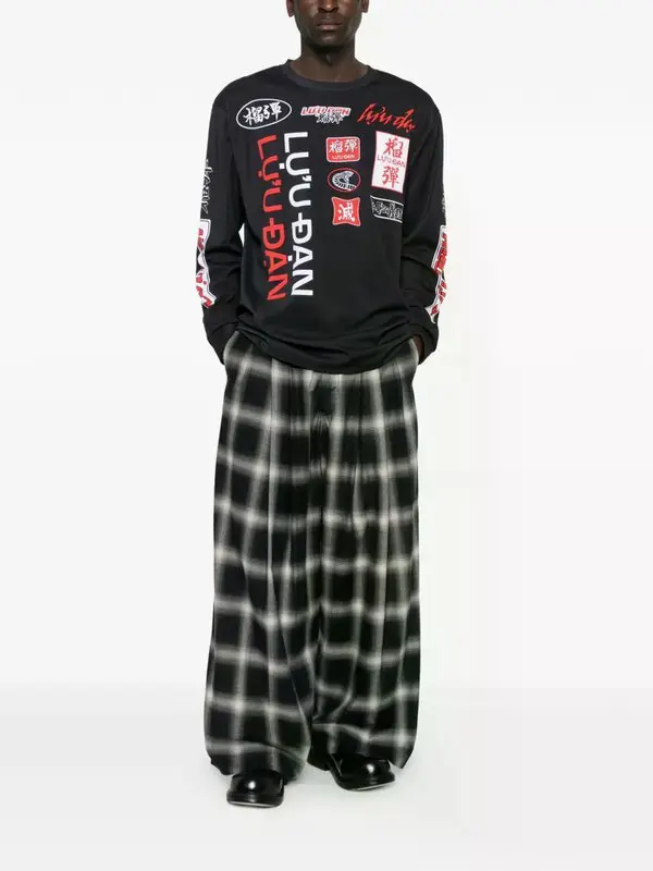 LỰU ĐẠN Checked Trousers