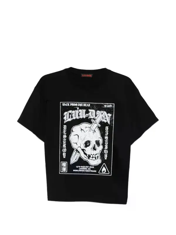 LỰU ĐẠN Skull-print T-shirt