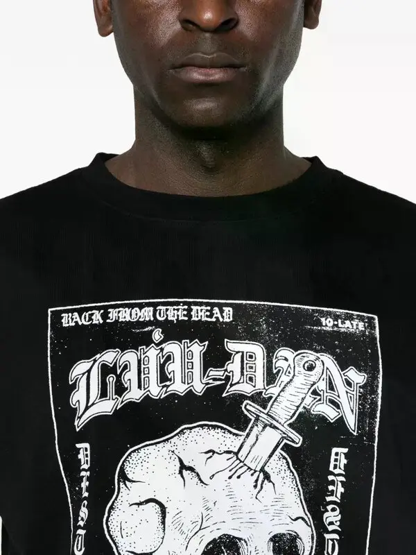 LỰU ĐẠN Skull-print T-shirt