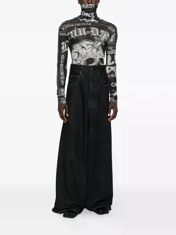 LỰU ĐẠN Drop Crotch Wide Leg Jeans