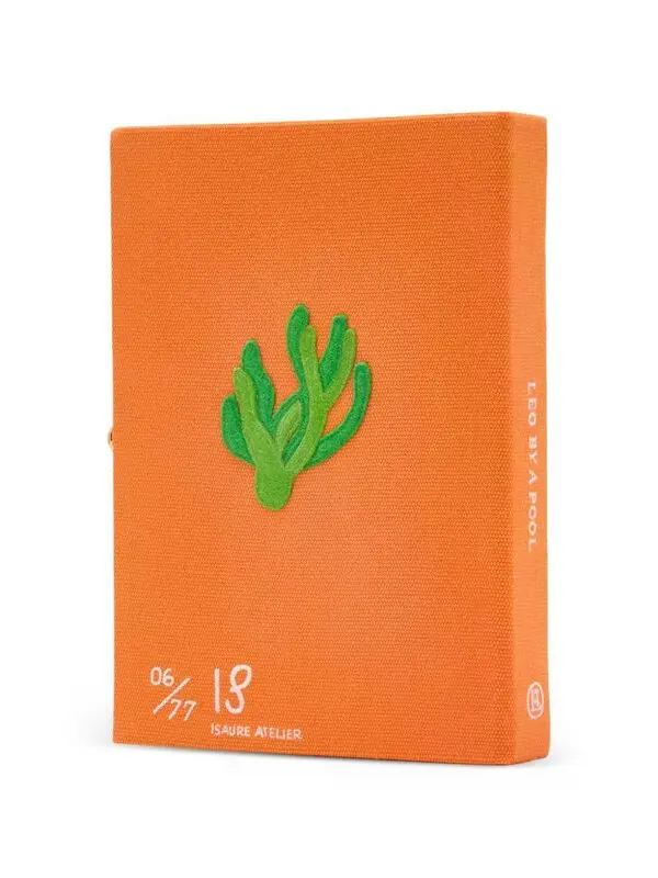 OLYMPIA LE-TAN Appliqué Clutch - Orange