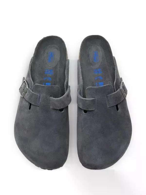 BIRKENSTOCK Buckle-strap Slippers - Grey