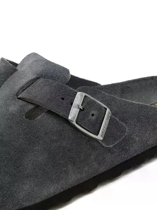 BIRKENSTOCK Buckle-strap Slippers - Grey