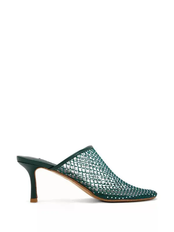 Senso Crystal-embellished Mules - Green