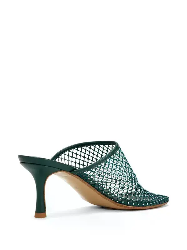 Senso Crystal-embellished Mules - Green