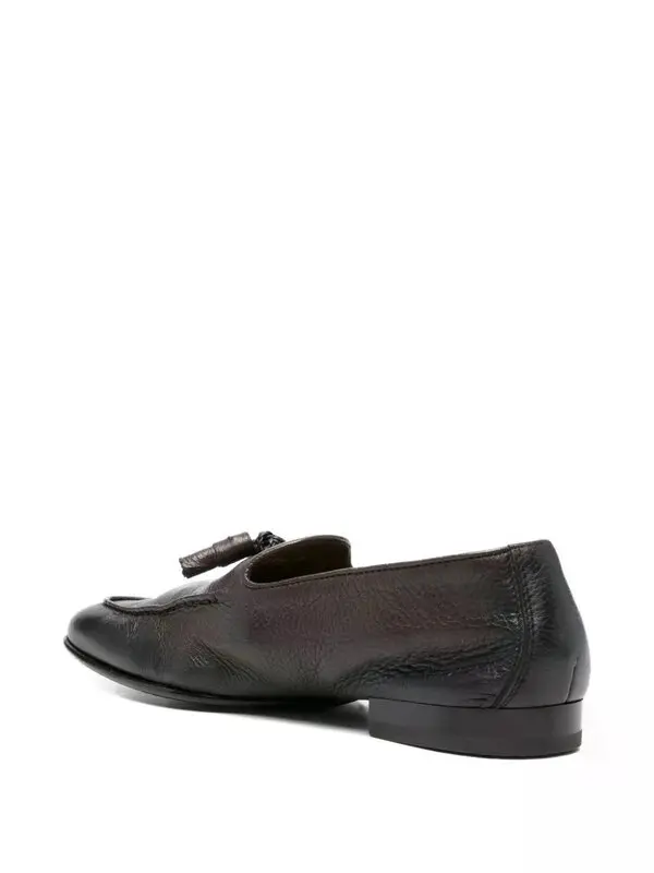 DOUCAL'S Tassel Leather Loafers - Brown