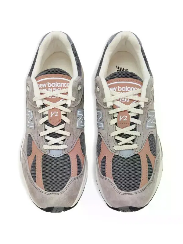 NEW BALANCE 991v2 Panelled Sneakers - Grey