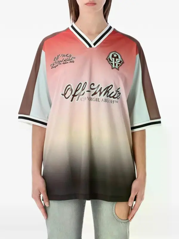 Off-White Soccer V-neck T-shirt