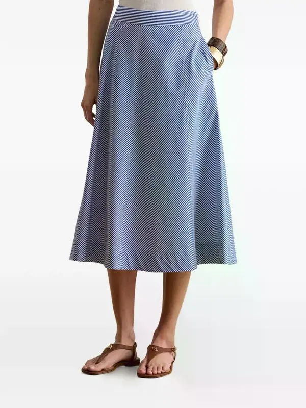 Ralph Lauren Striped A-line Skirt