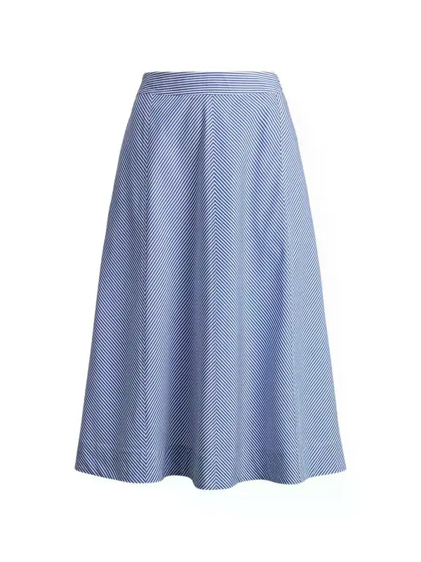 Ralph Lauren Striped A-line Skirt