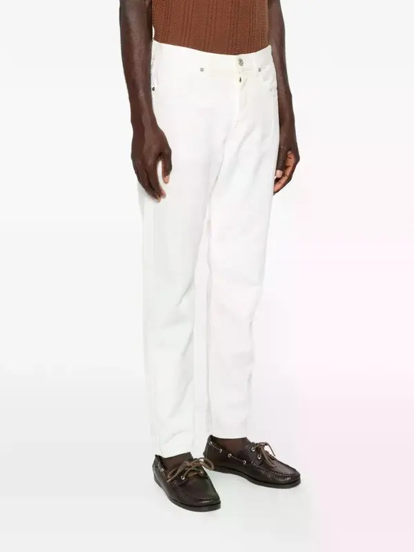 Eleventy Five-pocket Straight Leg Jeans - White